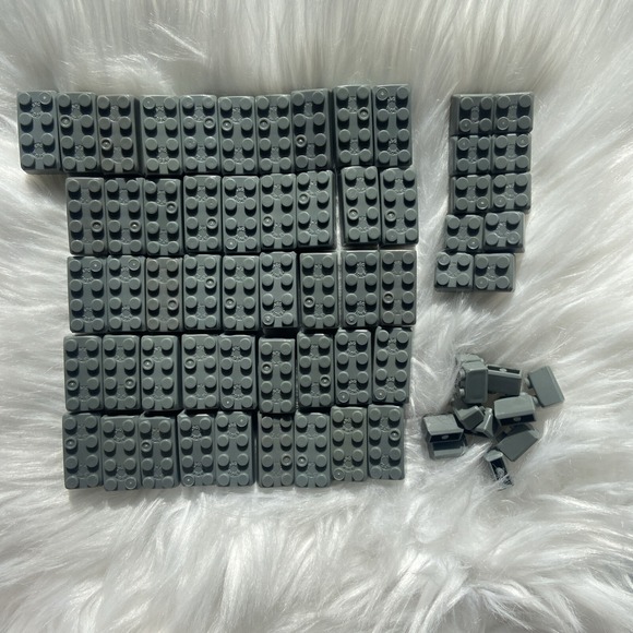 Mega Bloks | Toys | Mega Bloks Grey Stone Like Building Blocks Rounded ...